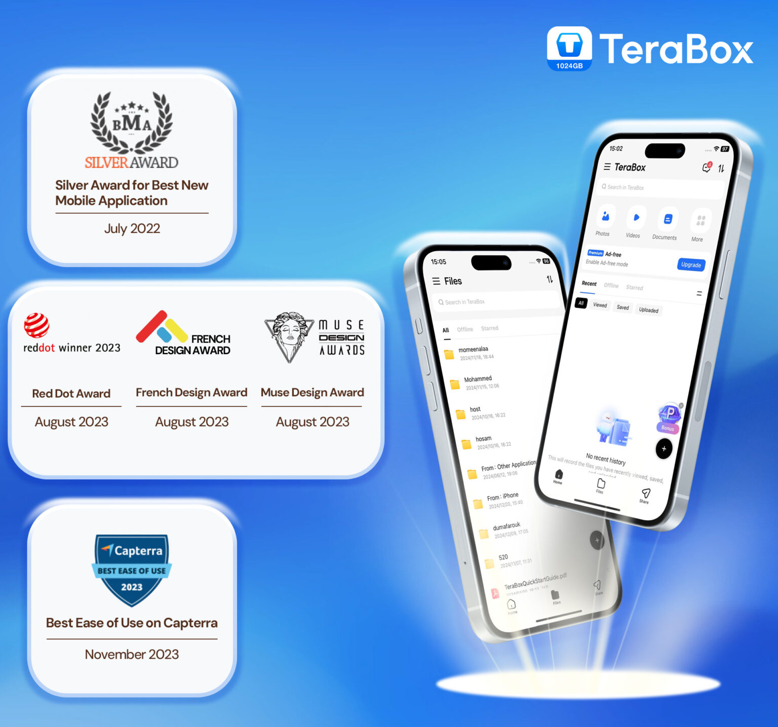 TeraBox Wins Best Cloud Storage App Of 2024 In V-Appstore!
