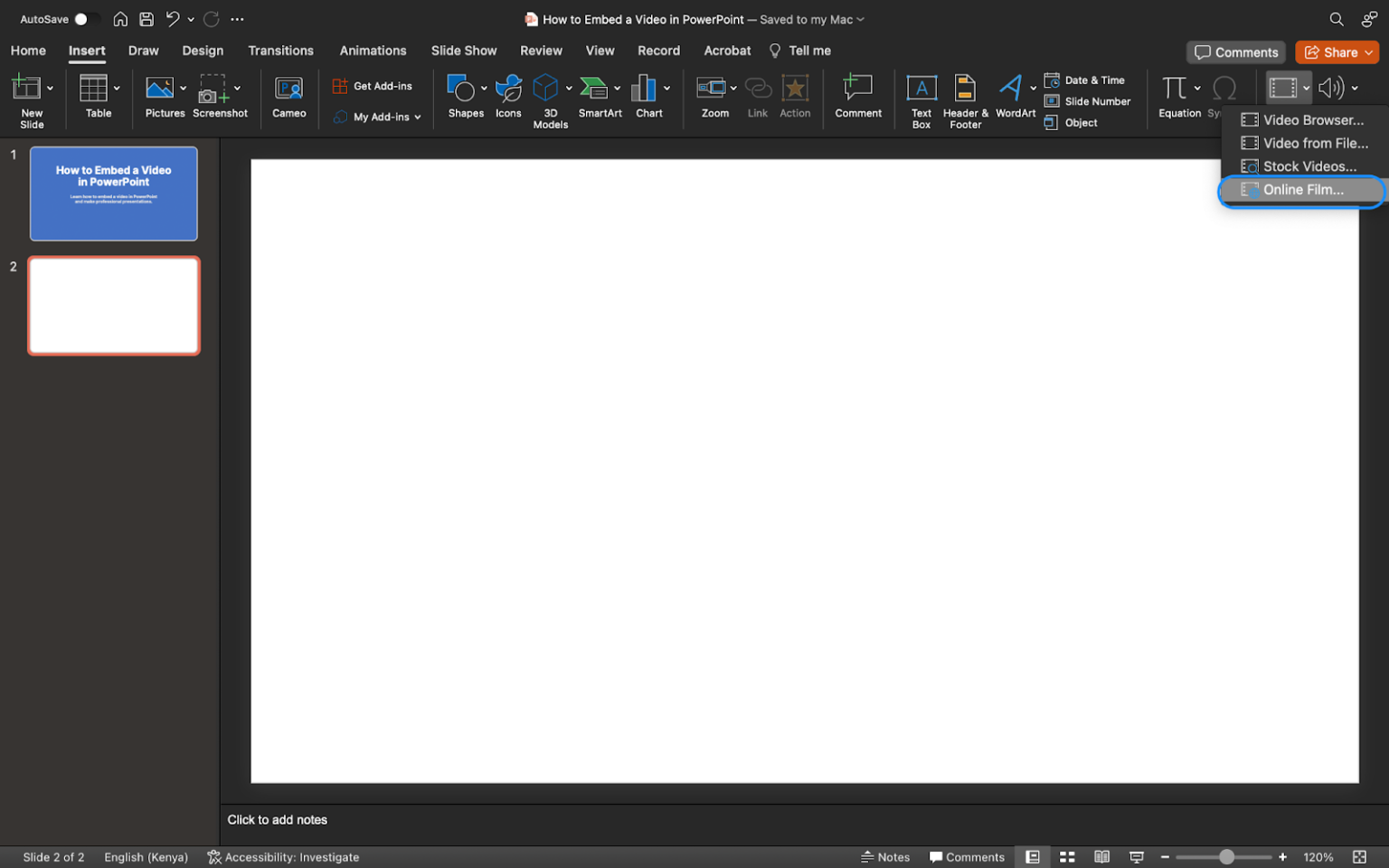 How To Embed A Video In PowerPoint (PC, Mac & Phone)