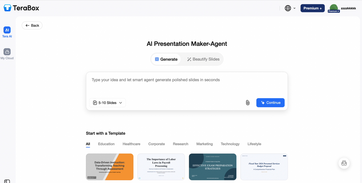 How To Use TeraBox AI PPT Agent & Beautify Slides: Step-by-Step User Guide